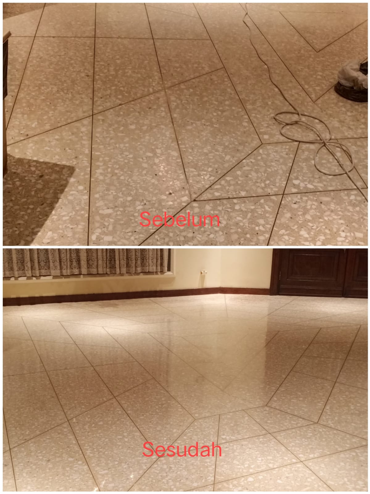 Kembar Poles – Jasa Poles Lantai – Poles Marmer granit Teraso